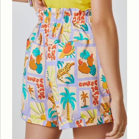 FARM Rio | Shorts | Farm Rio Patch Print Shorts | Poshmark